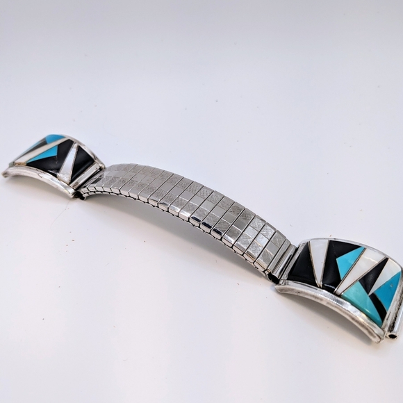 Native American | Accessories | Native American Watch Band Zuni Silver ...